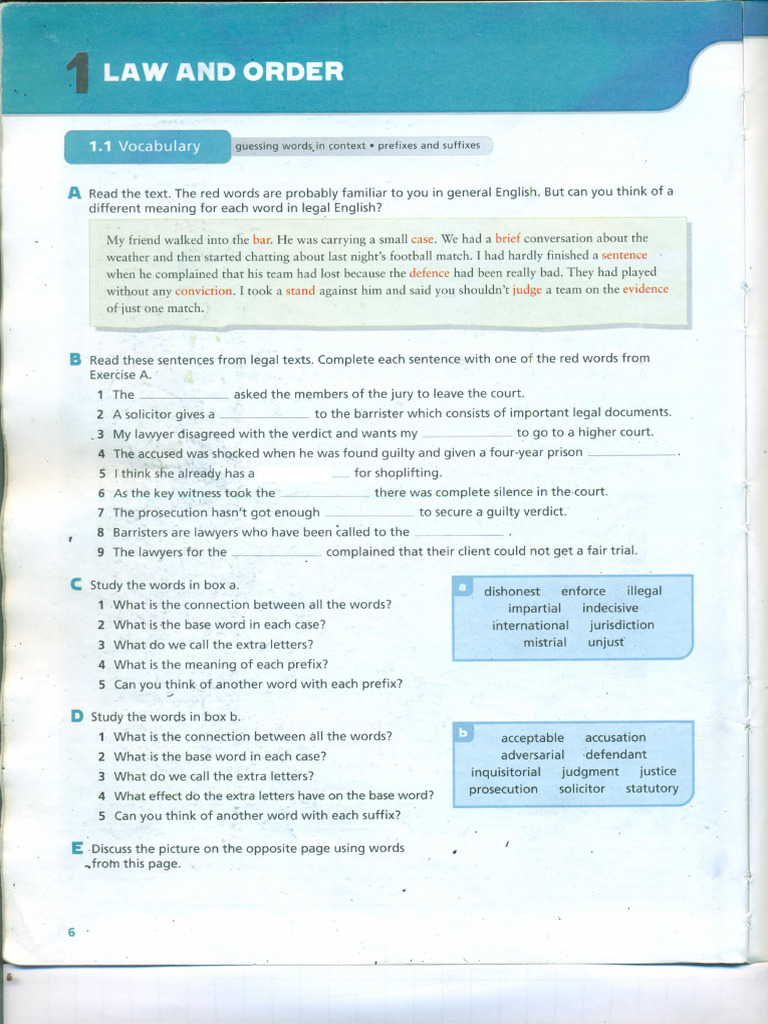 English For Law - Unit 1 | PDF