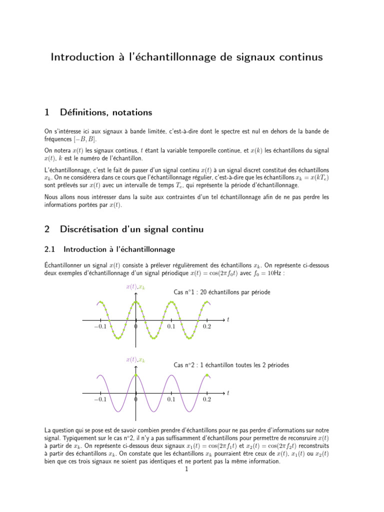 Echantillonnage | PDF