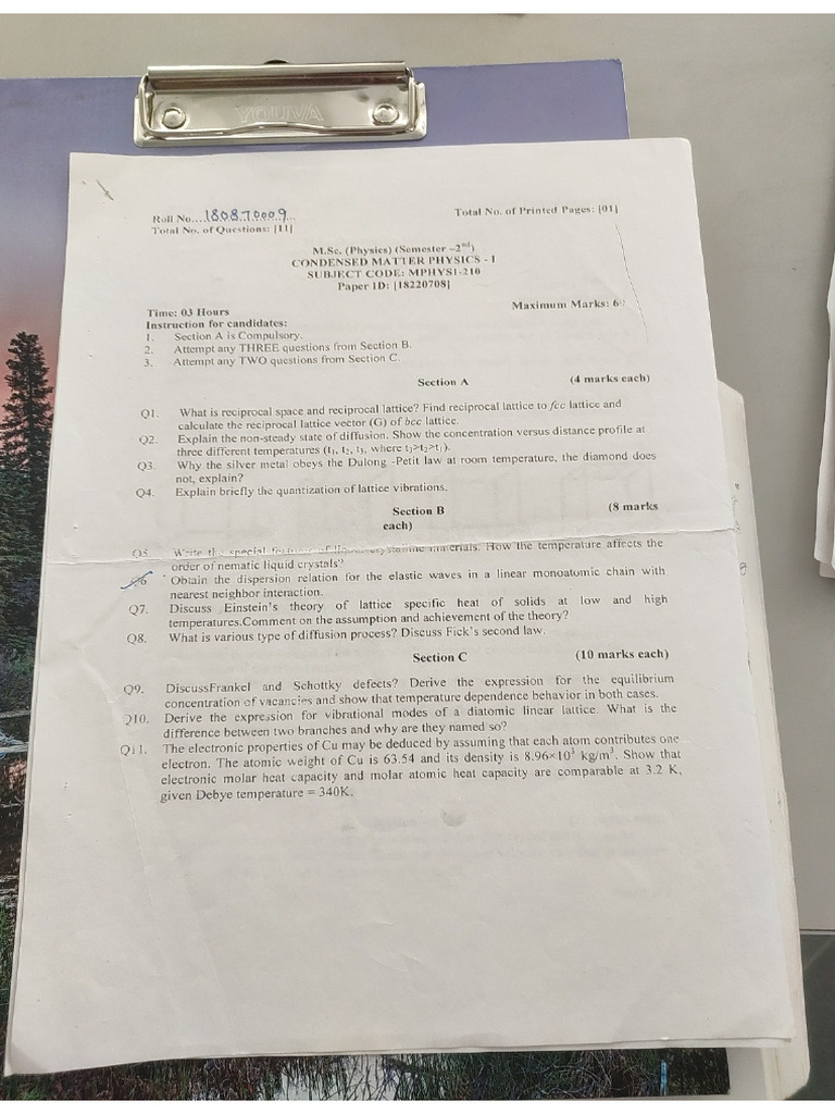 CMP Question Paper | PDF