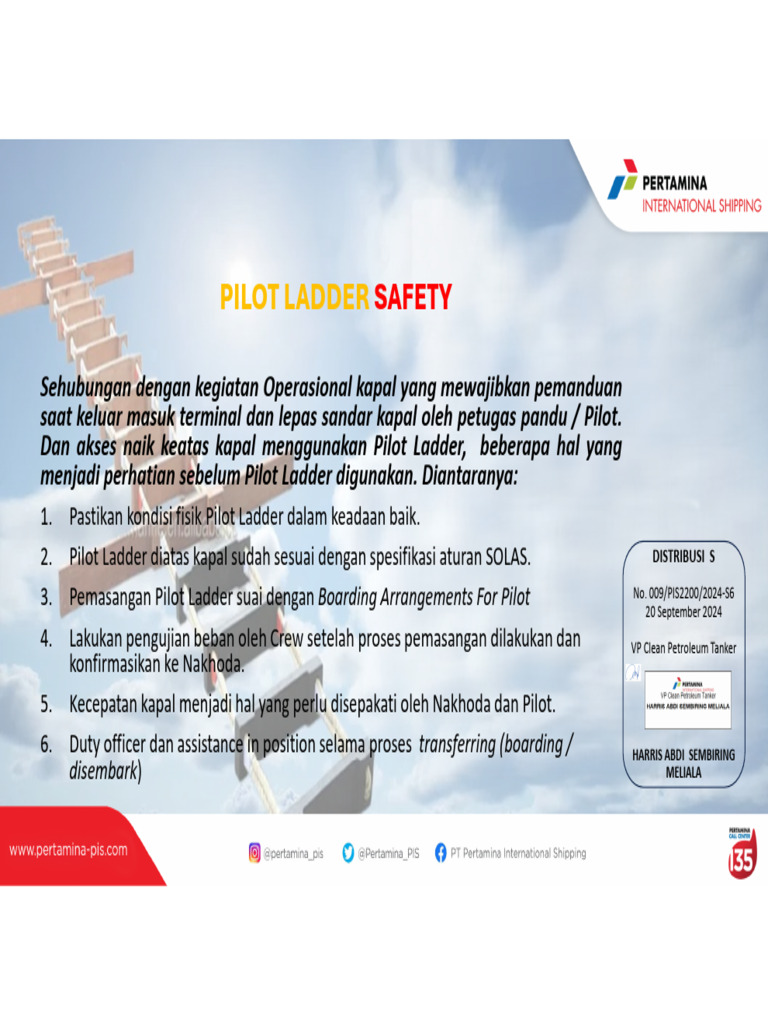 Distribusi S 009-PIS2200-2024-S6 Pilot Ladder | PDF