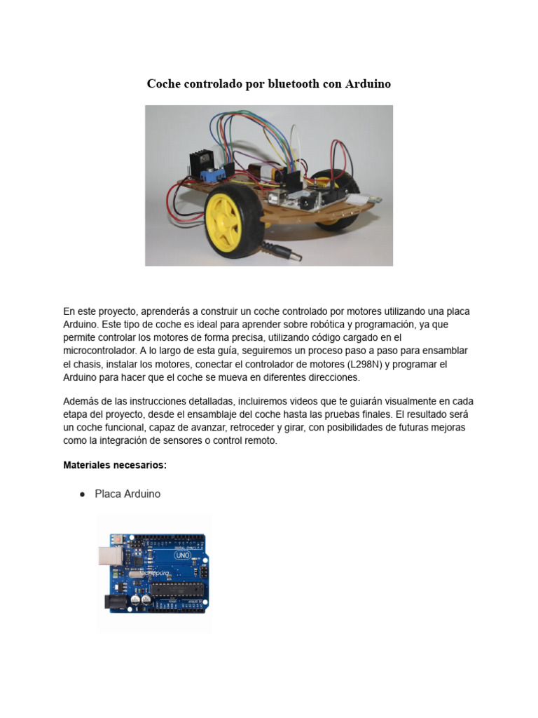Trabajos de Investigación | PDF | Arduino | Bluetooth