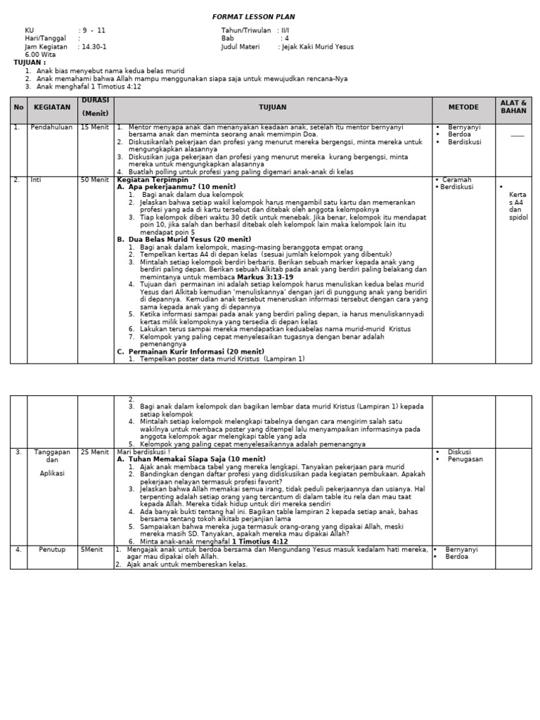 Lesson Plan Pdf