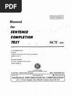 SSCT Scoring Sheet | PDF