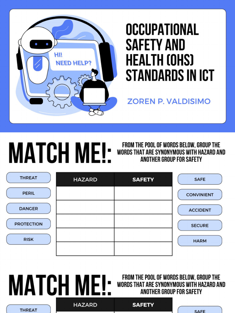 Occupational Safety and Health (OHS) Standards in ICT_compressed | PDF