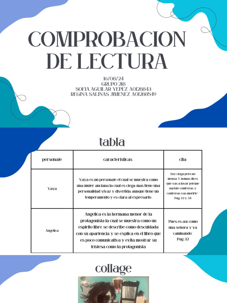 Comprobacion de Lectura | PDF