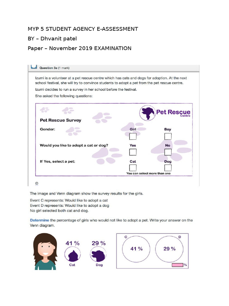 Myp 5 Student Agency E-Assessment | PDF