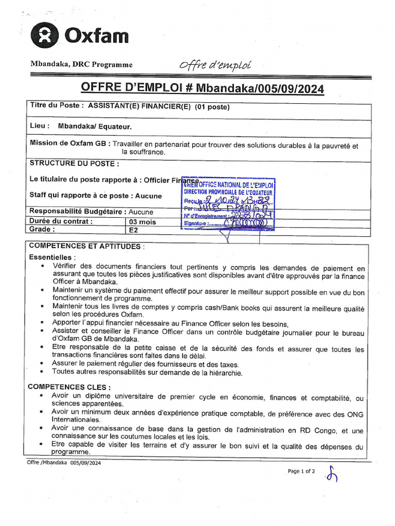 Assistant Financier | PDF