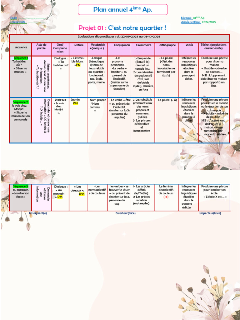 4 Ap Plan Annuel | PDF
