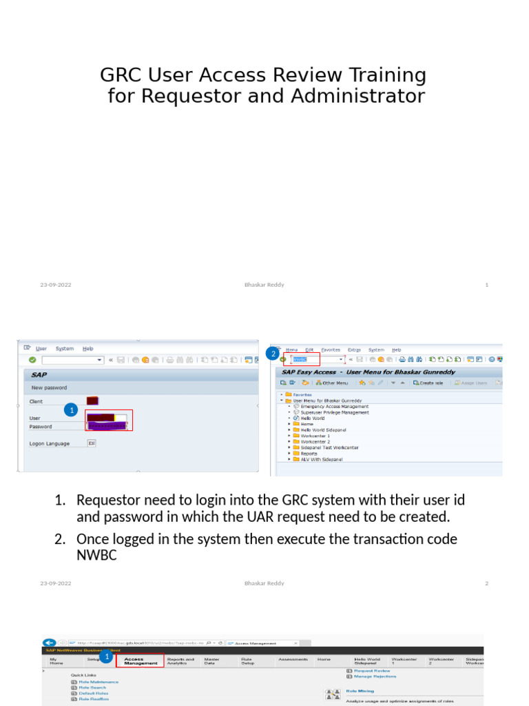 UAR Process For Requestor | PDF
