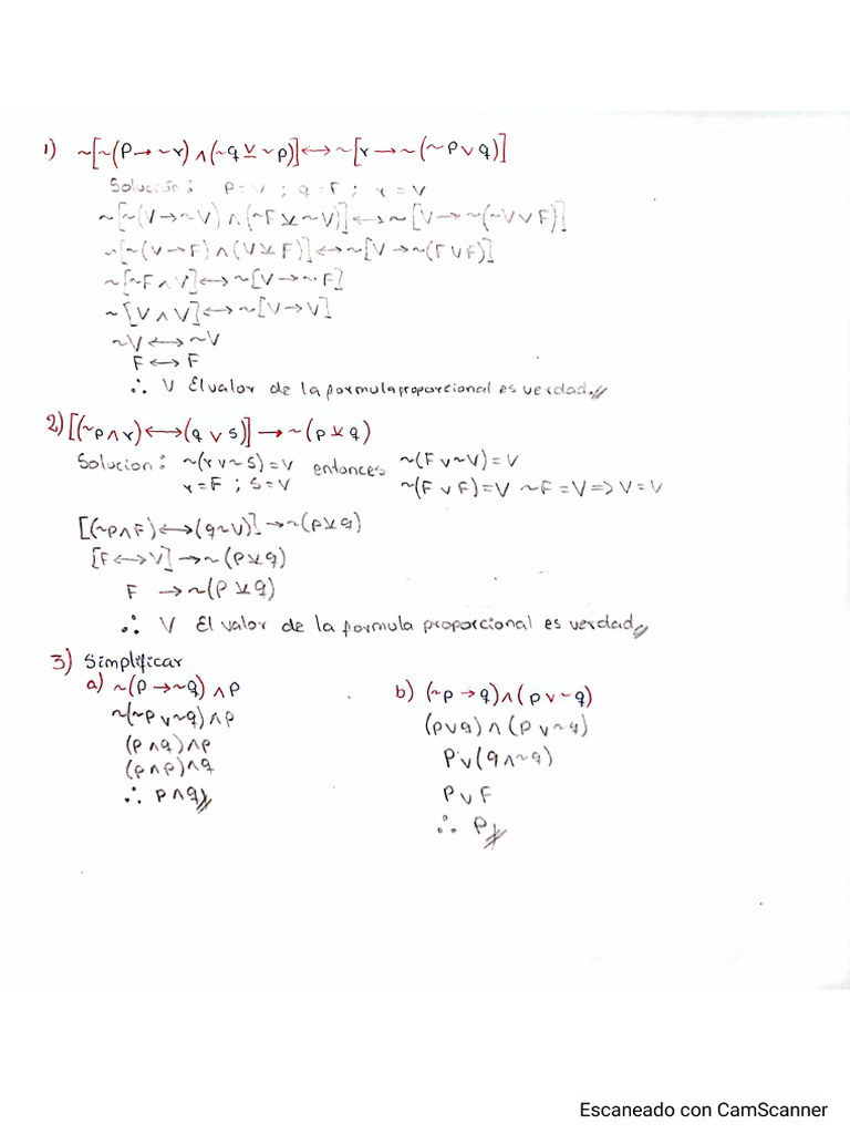 Ejercicios Resueltos Logica y Algebra de Boole | PDF