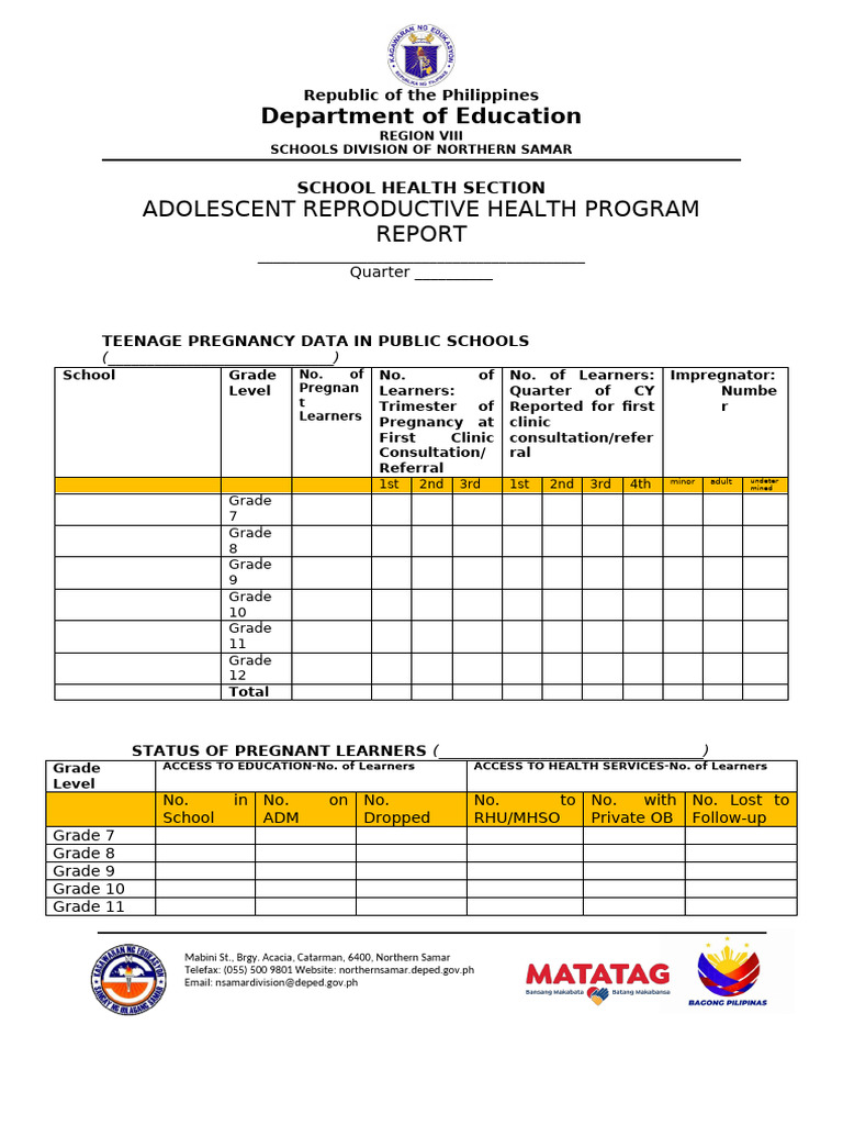 Arh Individual Reporting Form | PDF | Health Care | Obstetrics