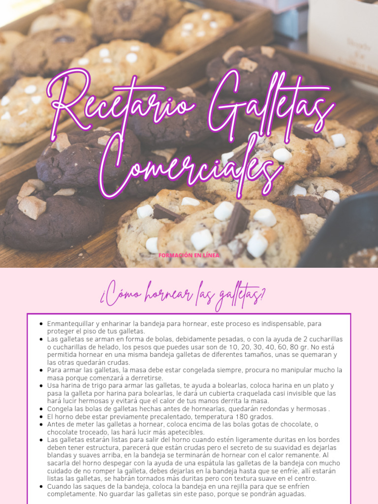 Recetario Galletas Comerciales | PDF