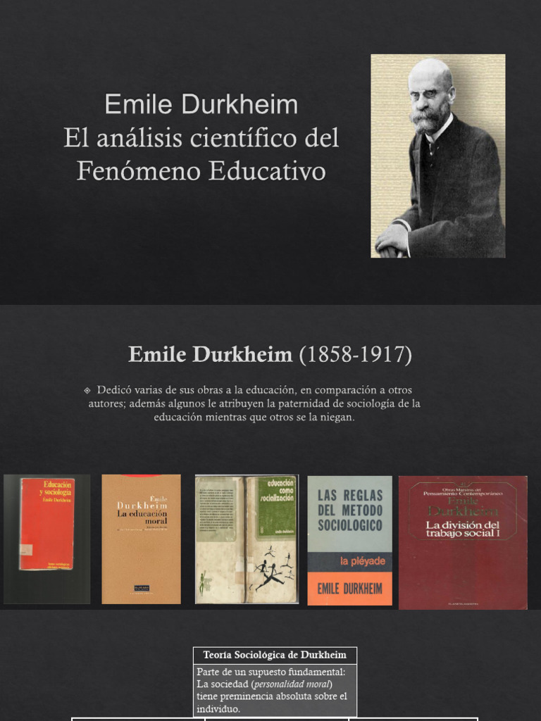 Grupo #4 Emile Durkheim | PDF