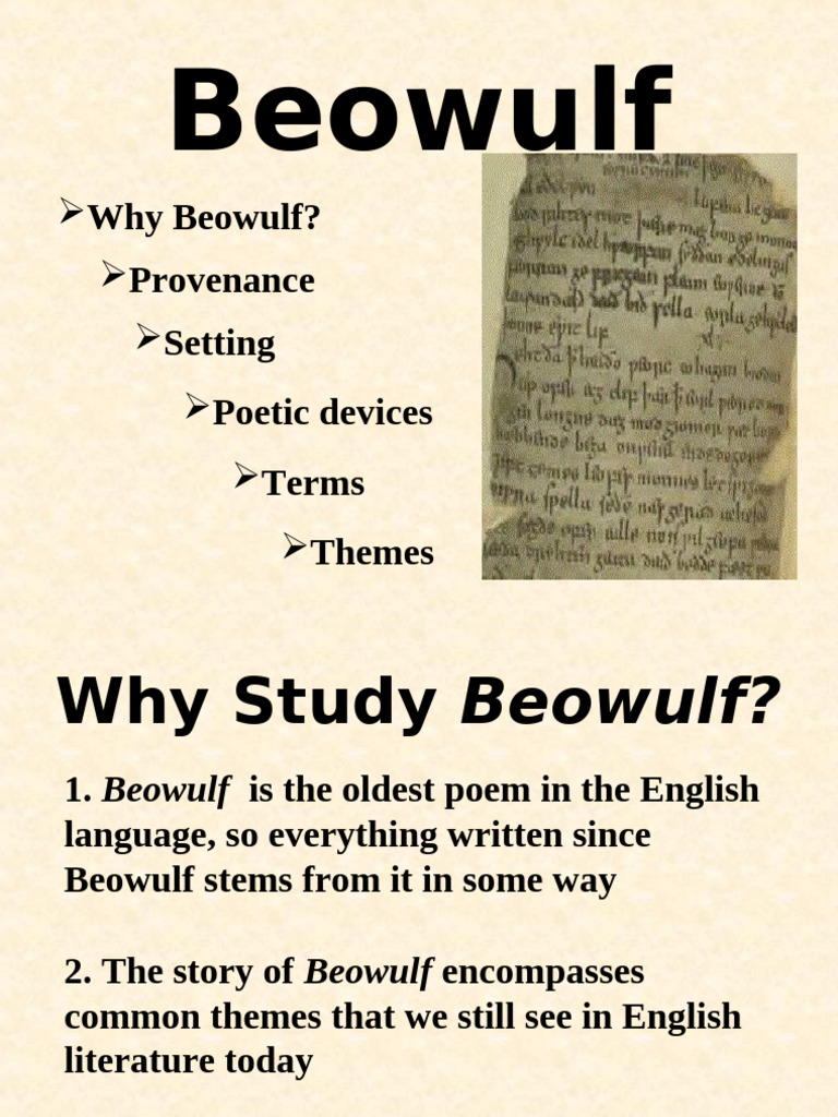 Intro To Beowulf | PDF