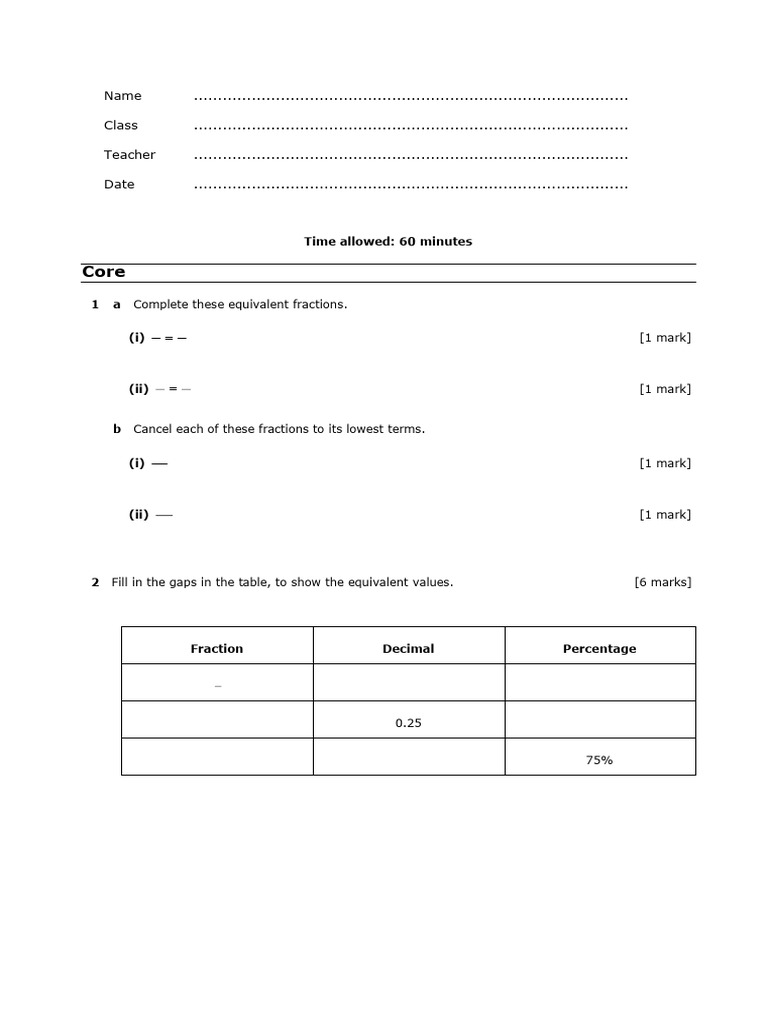 Chapter 2 Test | PDF