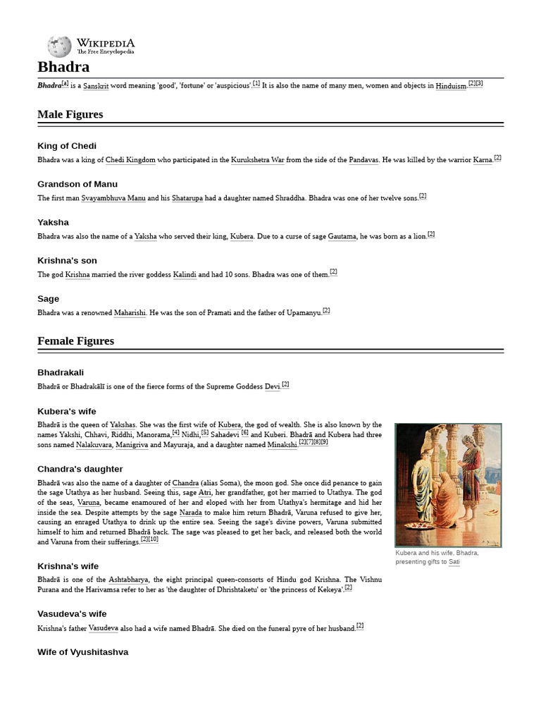 Bhadra | PDF