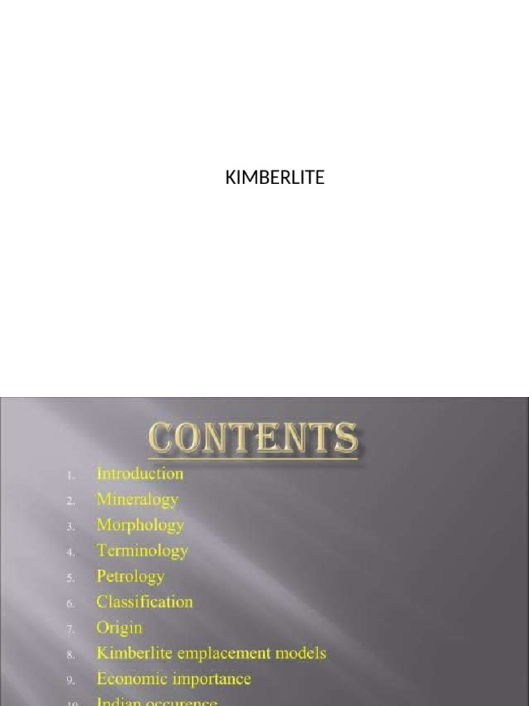 Kimberlite 1 | PDF