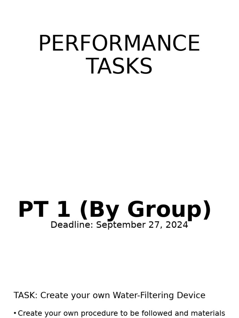 Performance Tasks Chem | PDF