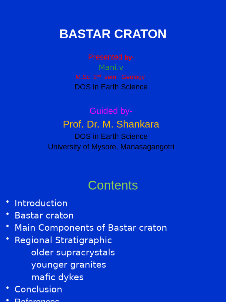 Bastar Craton-1 | PDF | Granite | Petrology