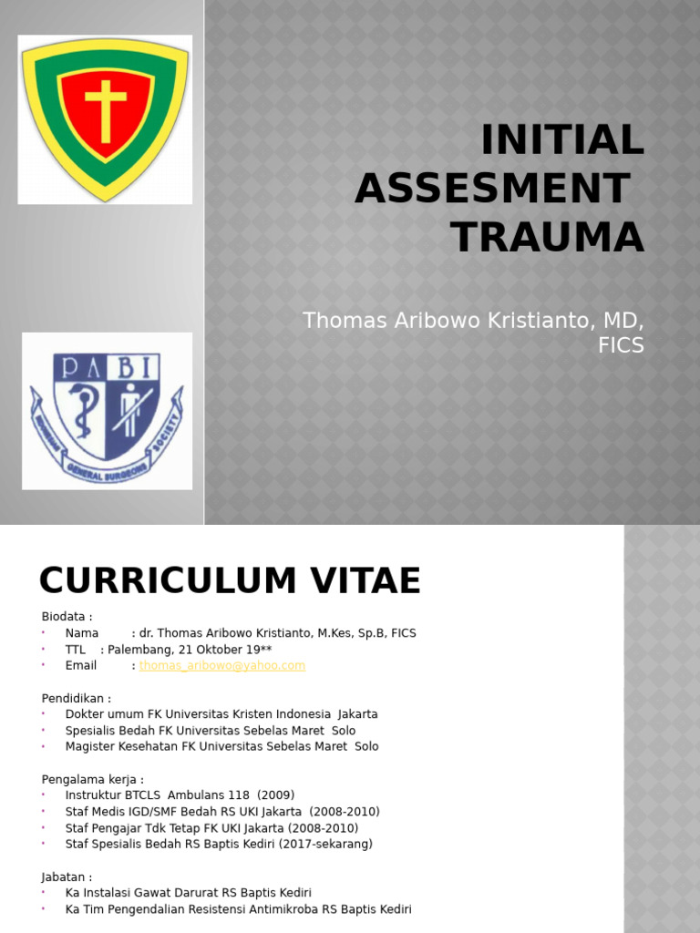 Initial Assesment | PDF
