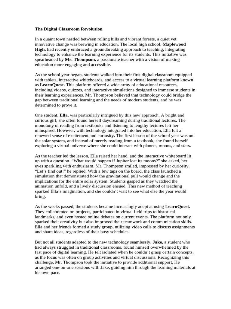 The Digital Classroom Revolution | PDF | Learning | Classroom