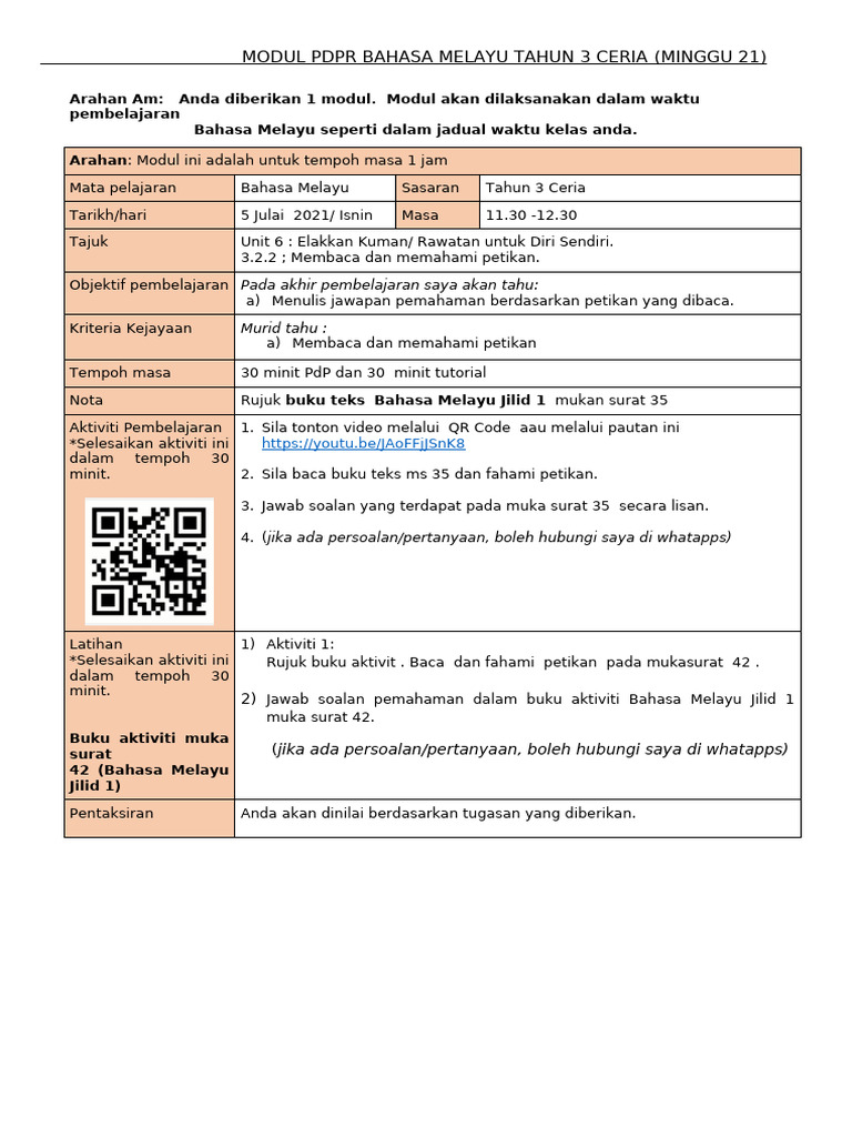 M21 Modul PDPR 3 Ceria | PDF