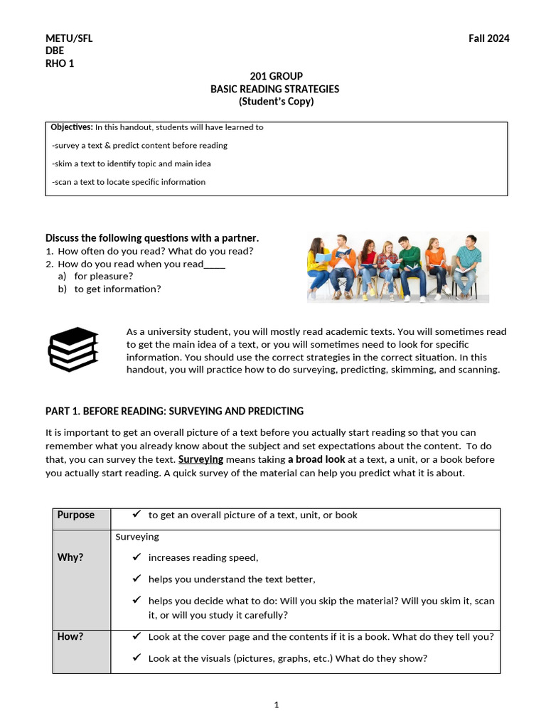 RHO 1 Student 24-25 | PDF