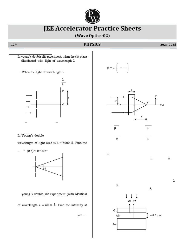 Wave Optics-02 | PDF