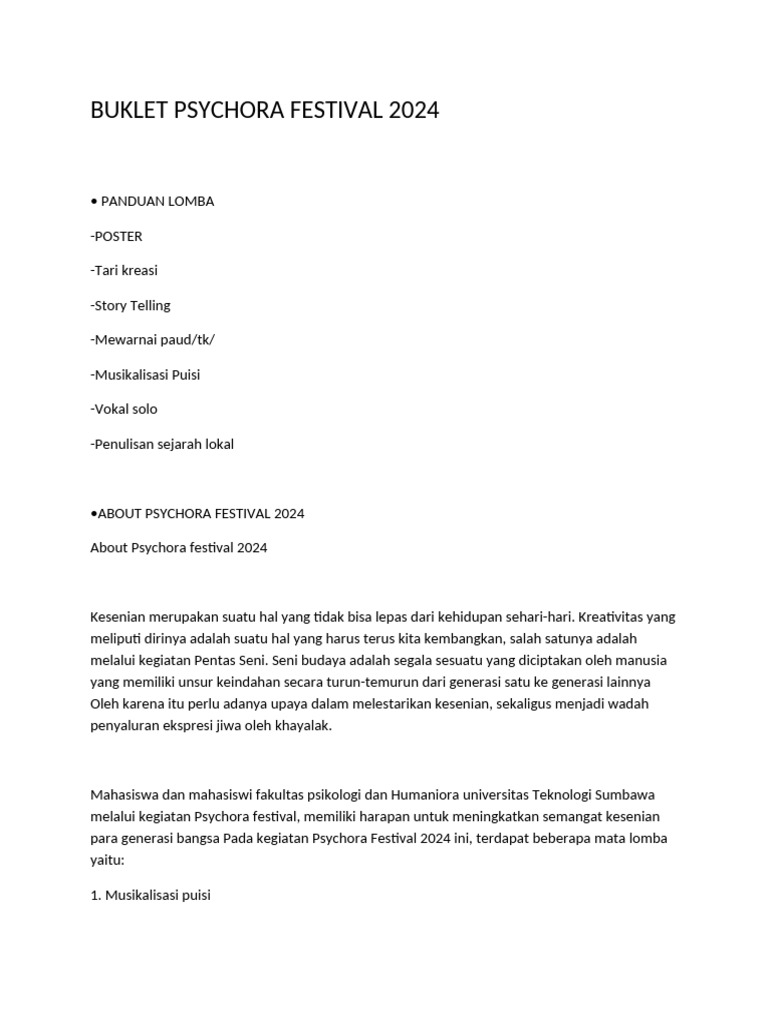 BUKLET PSYCHORA (Poster) | PDF