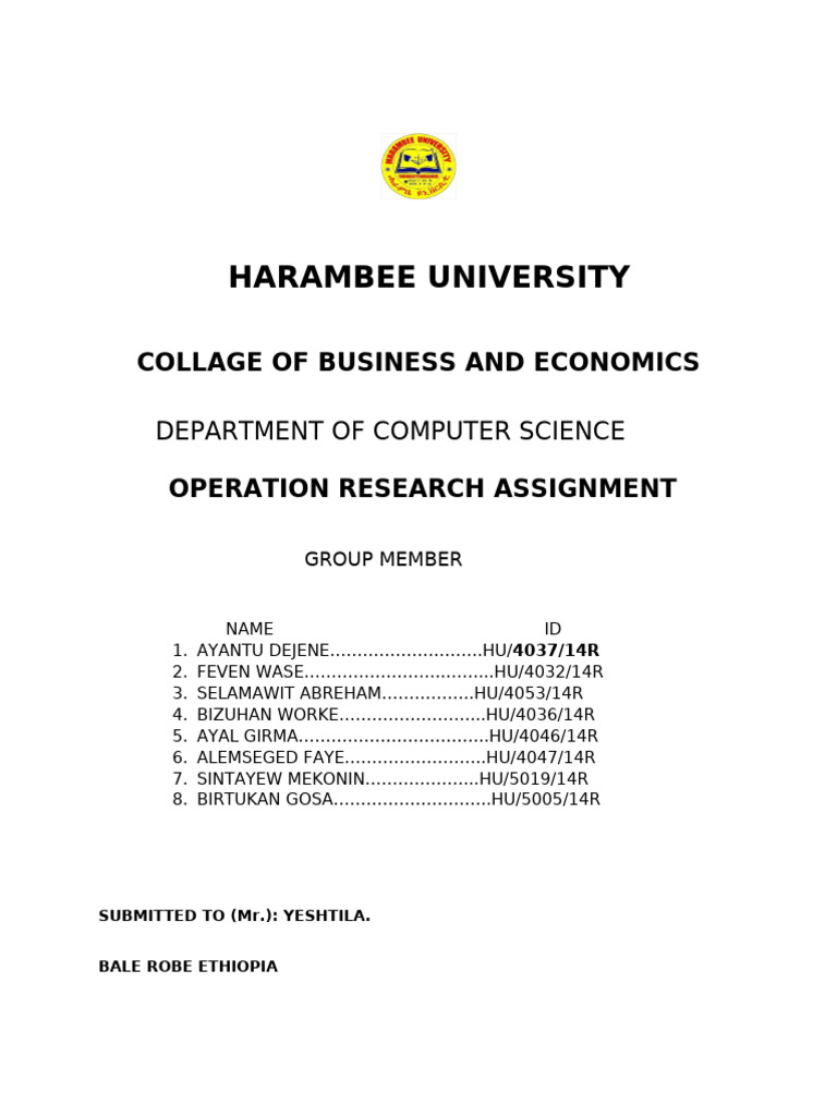 Opration Research | PDF