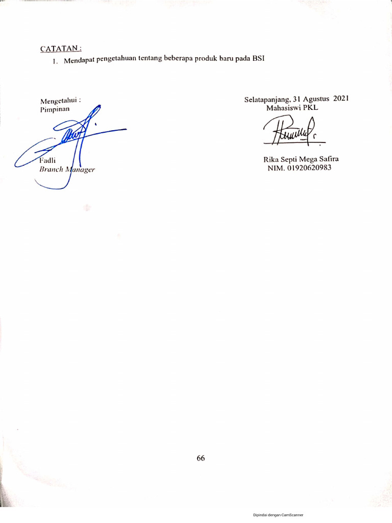 6 TTD Diary Kerja | PDF