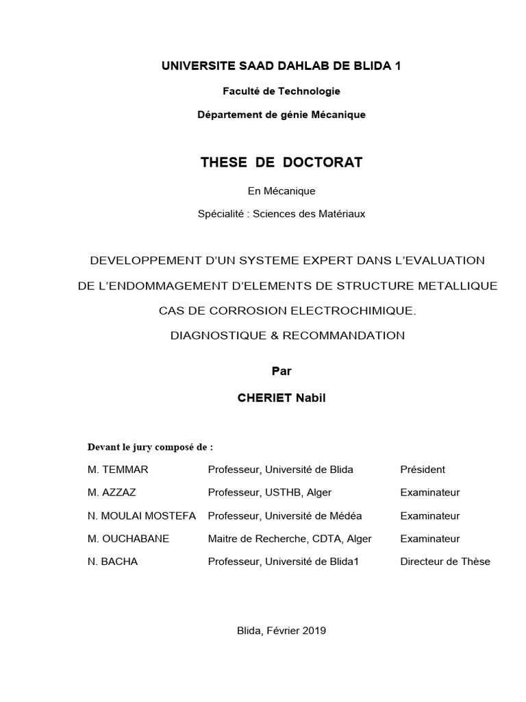 Endommagement D'elements de Structure Metallique | PDF