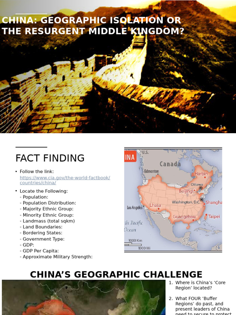 China Geographic Isolation or The Resurgent Middle Kingdom | PDF