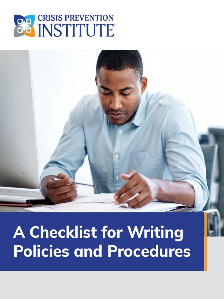 A Checklist For Writing Policies and Procedures 1713539133 | PDF