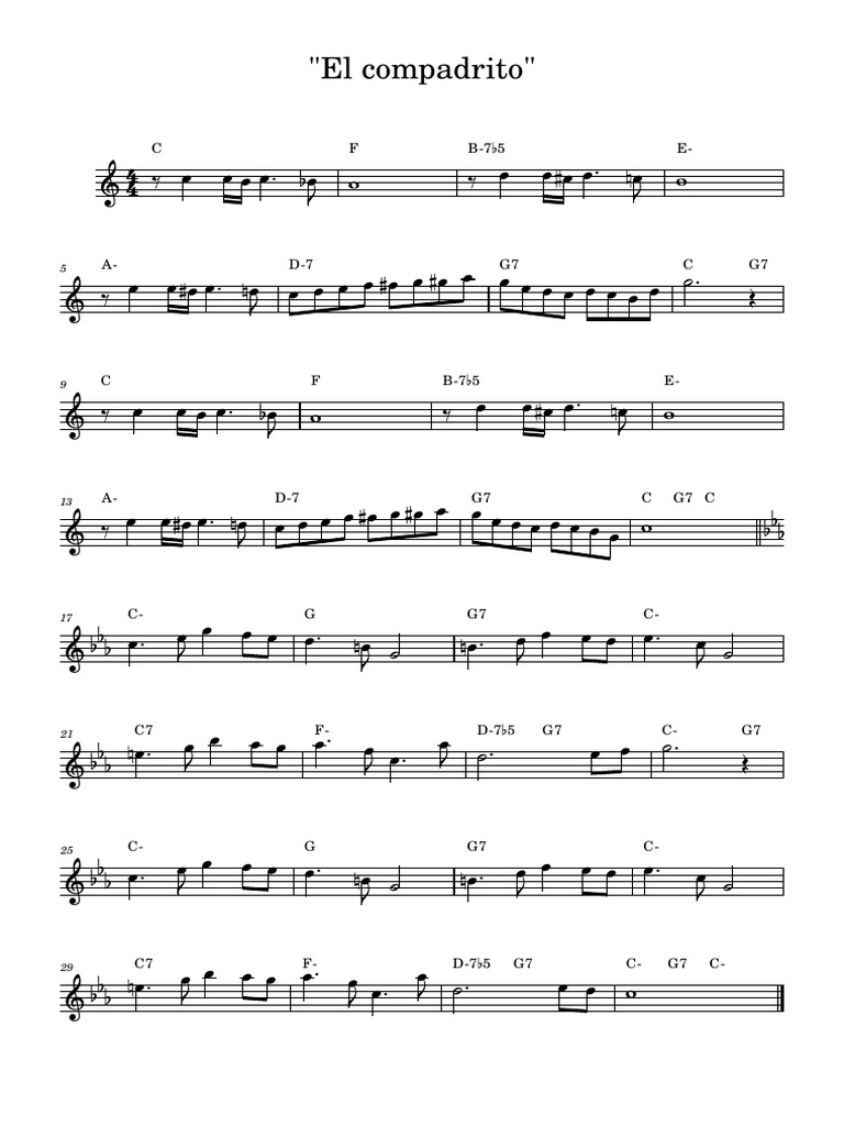 El Compadrito Tango | PDF