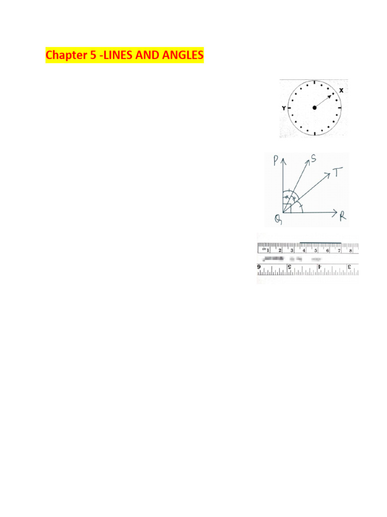 Lines And Angles | PDF