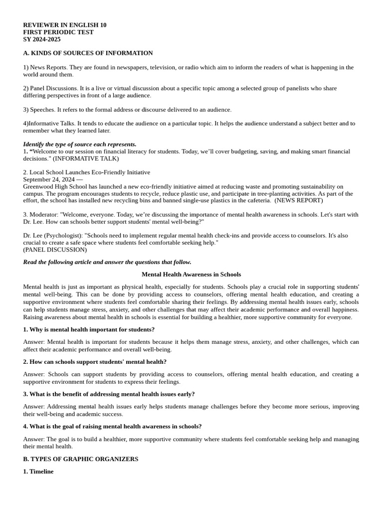 REVIEWER-IN-ENGLISH-10 | PDF