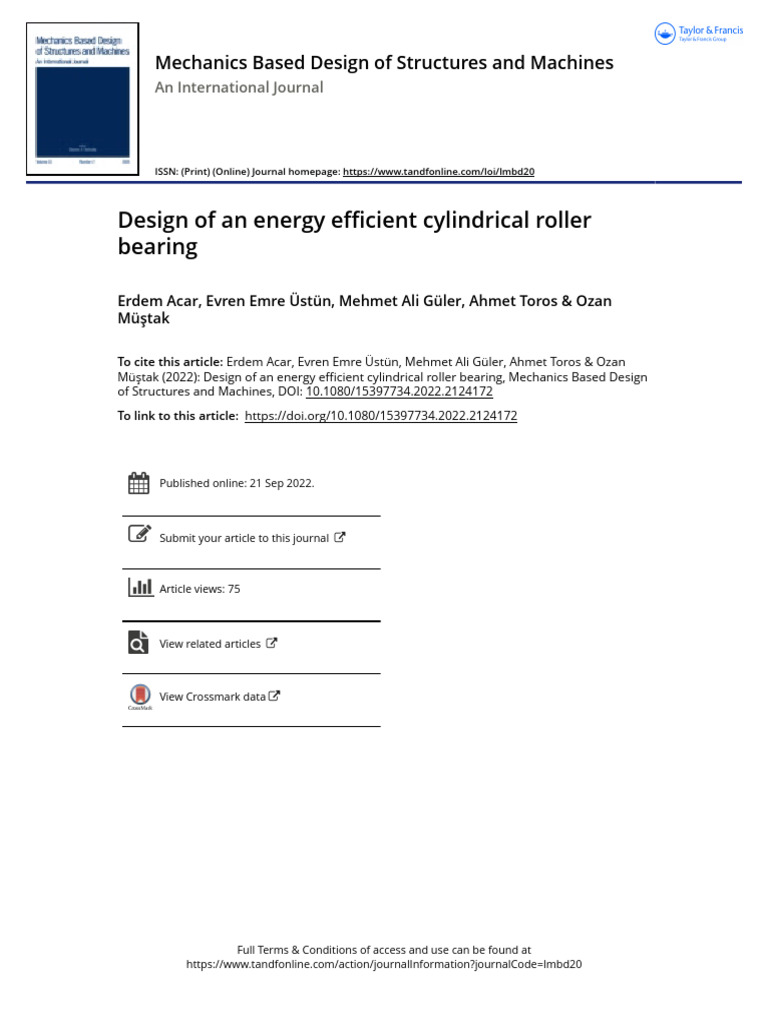 A64 Evren - ORS - Bearing MBDSM 2022 | PDF
