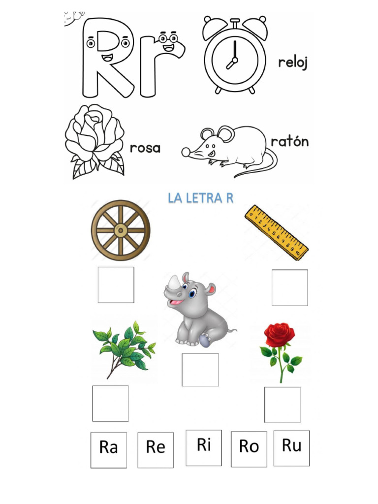 Actividades Con La Letra T | PDF