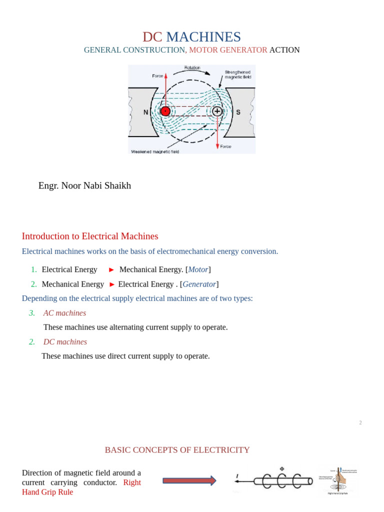 Lec # 11 DC Machines | PDF