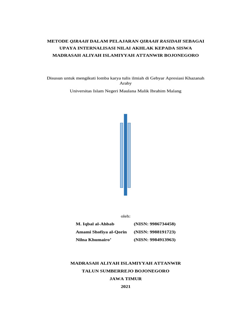 Kti Pba Uin Malang | PDF