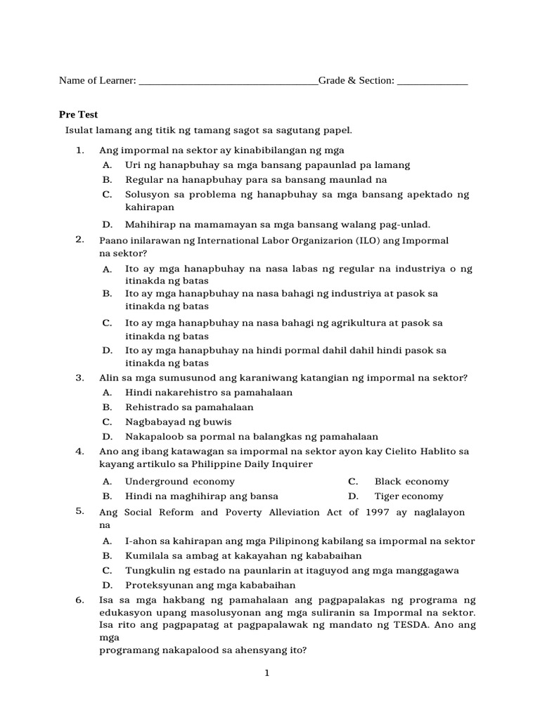 Grade 9 4th Quarter AS 5 | PDF