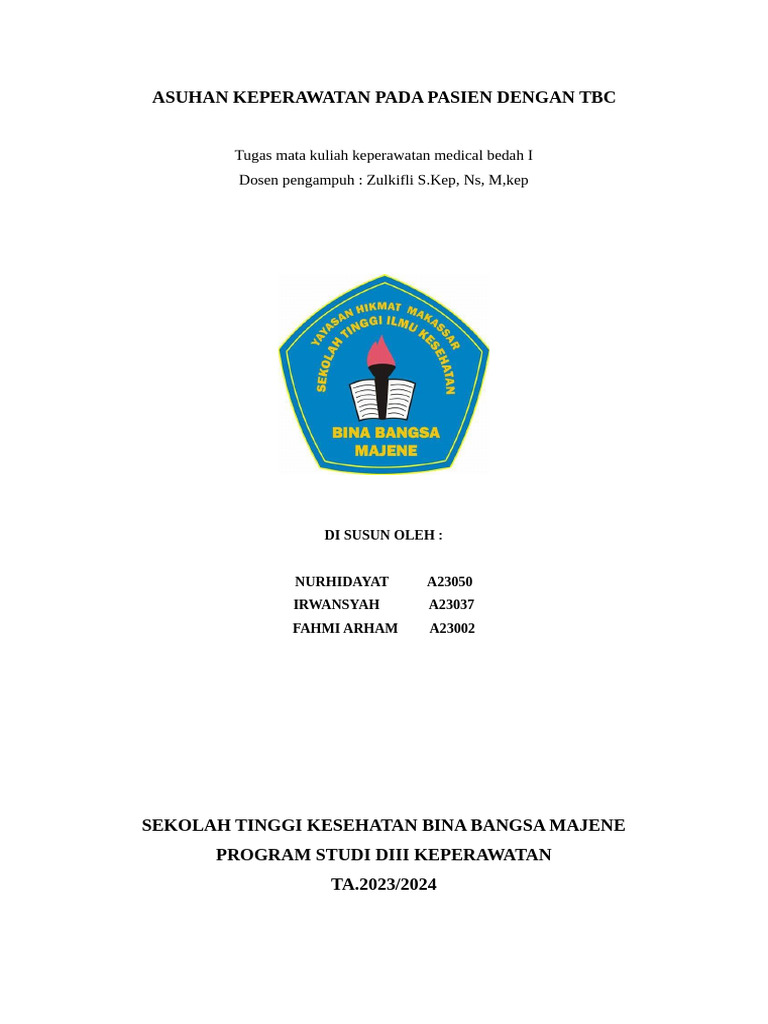 Askep TBC KLP 8 | PDF