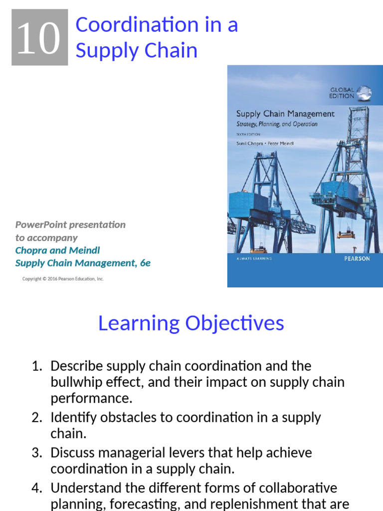 SCM-10-Coordination in Supply Chain - 2019 | PDF