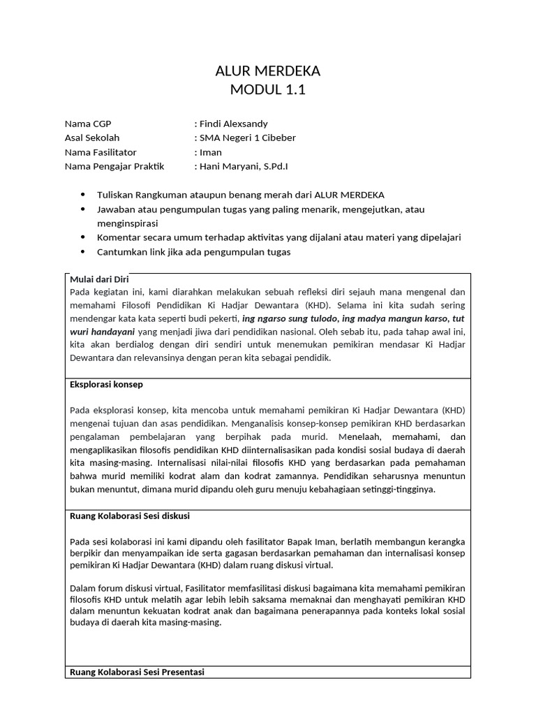 ALUR MERDEKA CGP A10 - FindiAlexsandy | PDF