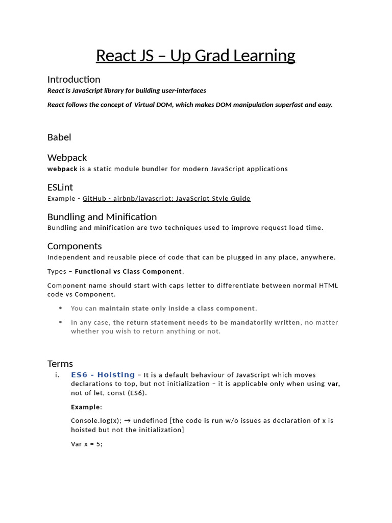 React JS Essentials for Developers | PDF