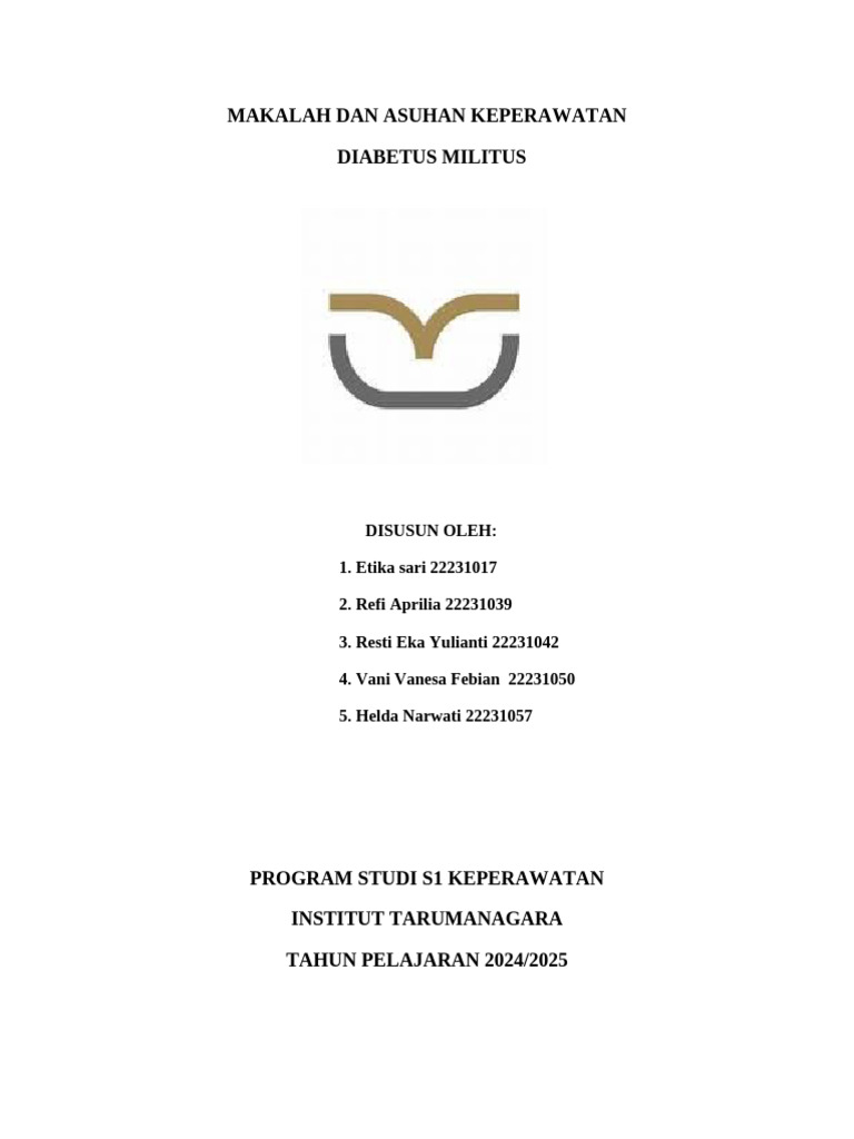 Makalah Diabetus Militus KMB 1 | PDF