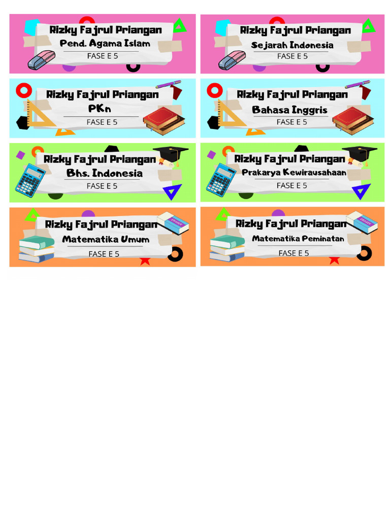 Label Nama Iky | PDF