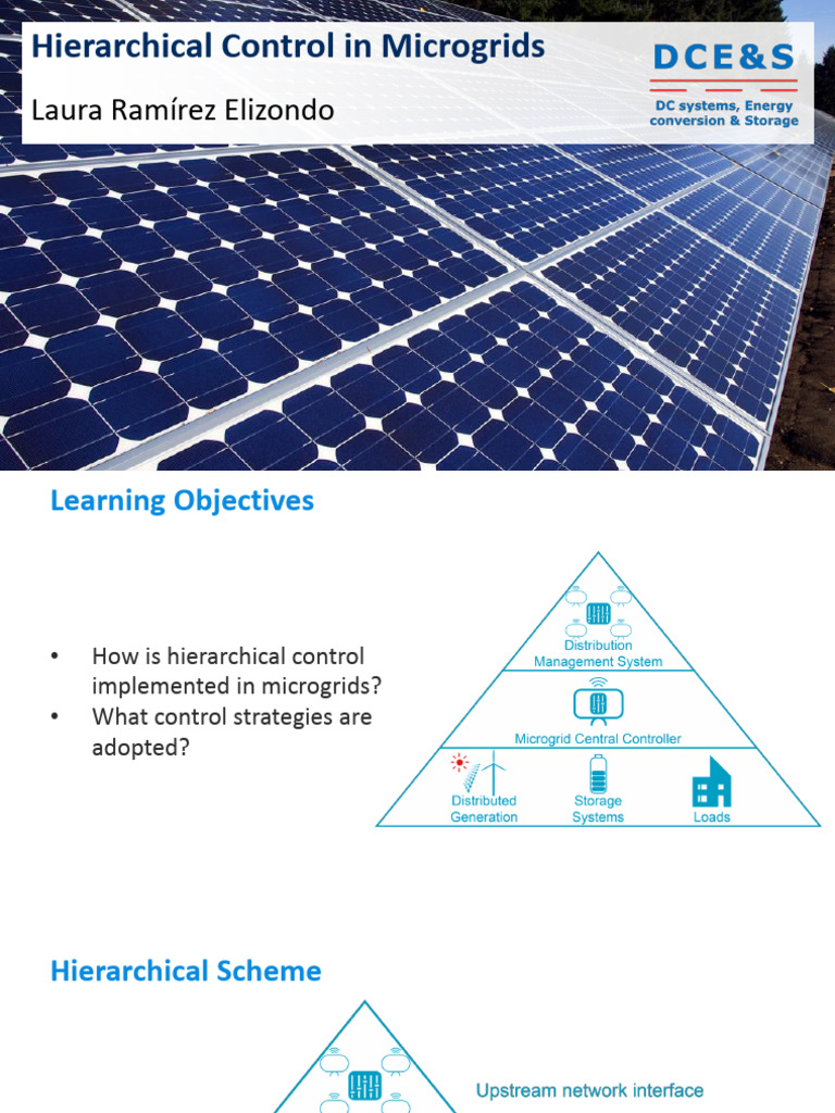 PV4x 2018 Week 4 4-5 Hierarchical Control in Microgrids-Slides | PDF