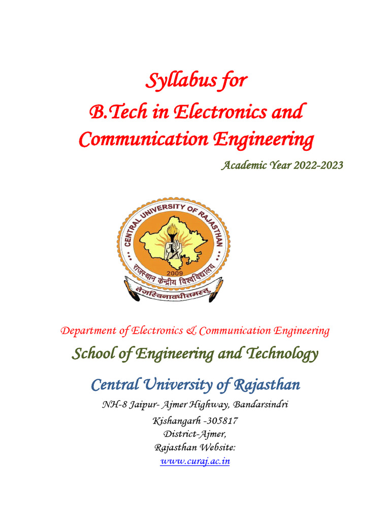 Syllabus ECE Final Dec22 | PDF